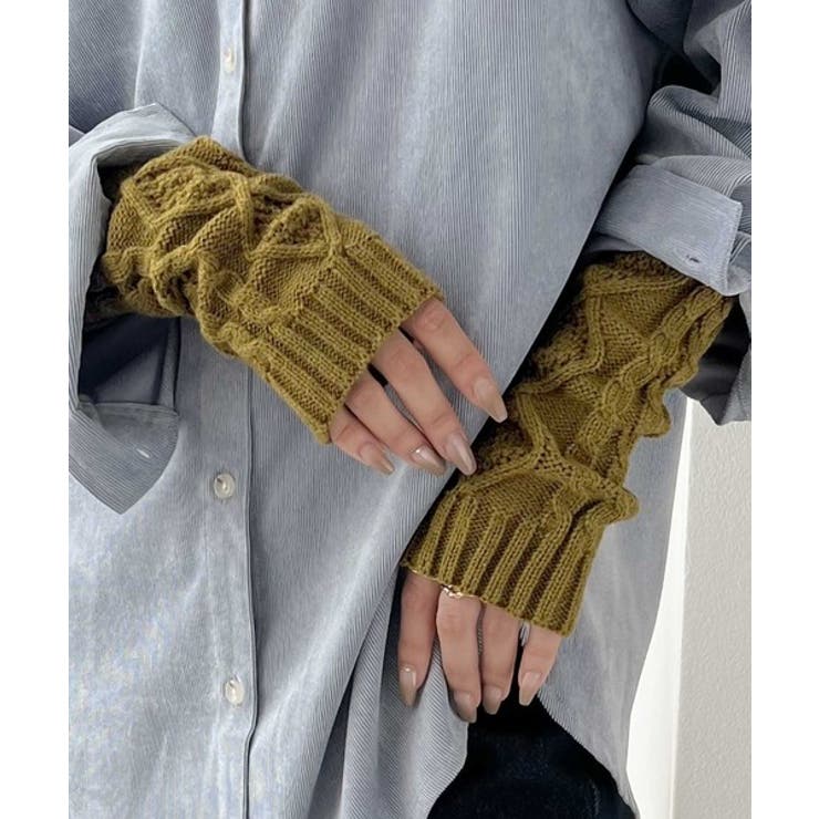 《JaVaジャバ コラボ》最旬！カラバリ豊富、指ぬきニットアームウォーマー[品番：WZ000004392]｜Classical Elf （クラシカルエルフ）のレディースファッション通販 ...