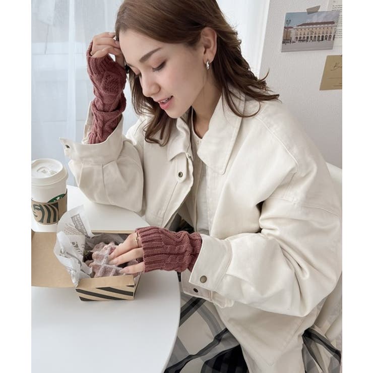 《JaVaジャバ コラボ》最旬！カラバリ豊富、指ぬきニットアームウォーマー[品番：WZ000004392]｜Classical Elf （クラシカルエルフ）のレディースファッション通販 ...