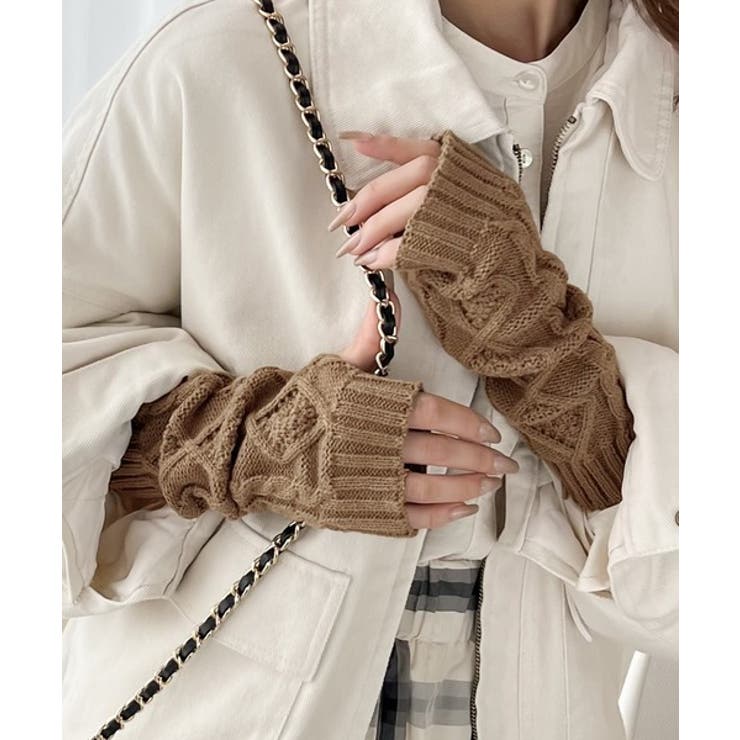 《JaVaジャバ コラボ》最旬！カラバリ豊富、指ぬきニットアームウォーマー[品番：WZ000004392]｜Classical Elf （クラシカルエルフ）のレディースファッション通販 ...