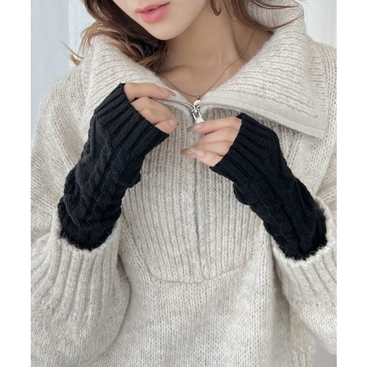 《JaVaジャバ コラボ》最旬！カラバリ豊富、指ぬきニットアームウォーマー[品番：WZ000004392]｜Classical Elf （クラシカルエルフ）のレディースファッション通販 ...