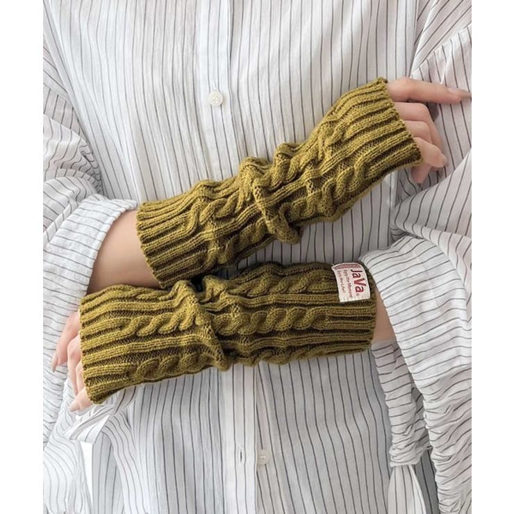 《JaVaジャバ コラボ》最旬！カラバリ豊富、指ぬきニットアームウォーマー[品番：WZ000004392]｜Classical Elf （クラシカルエルフ）のレディースファッション通販 ...