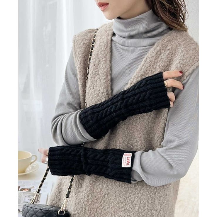 《JaVaジャバ コラボ》最旬！カラバリ豊富、指ぬきニットアームウォーマー[品番：WZ000004392]｜Classical Elf （クラシカルエルフ）のレディースファッション通販 ...