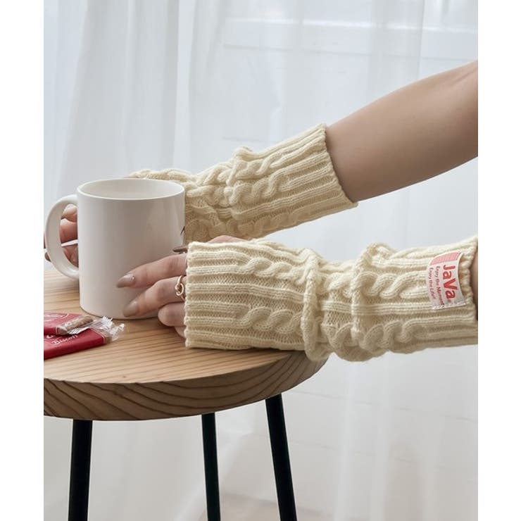 《JaVaジャバ コラボ》最旬！カラバリ豊富、指ぬきニットアームウォーマー[品番：WZ000004392]｜Classical Elf （クラシカルエルフ）のレディースファッション通販 ...