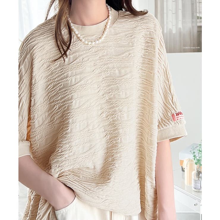 《JaVa ジャバコラボ》こなれ上級見え。ふくれジャガードドルマンプルオーバー[品番：WZ000004604]｜Classical Elf （クラシカルエルフ）のレディースファッション通販 ...