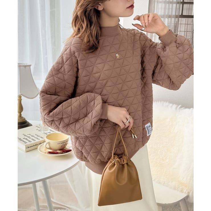 《JaVaジャバ コラボ》ふっくら暖か。三角キルティングオーバートップス[品番：WZ000004400]｜Classical Elf （クラシカルエルフ）のレディースファッション通販 ...