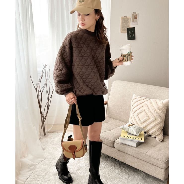 《JaVaジャバ コラボ》ふっくら暖か。三角キルティングオーバートップス[品番：WZ000004400]｜Classical Elf （クラシカルエルフ）のレディースファッション通販 ...