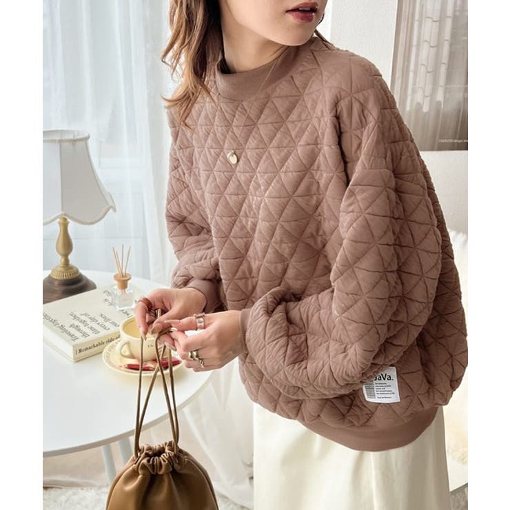 《JaVaジャバ コラボ》ふっくら暖か。三角キルティングオーバートップス[品番：WZ000004400]｜Classical Elf （クラシカルエルフ）のレディースファッション通販 ...