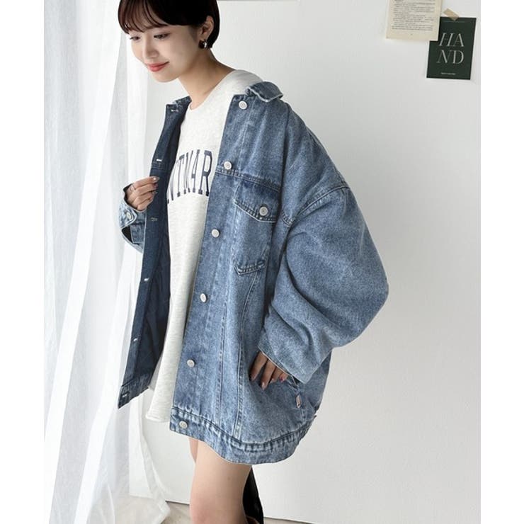 《Javaジャバコラボ》ゆるっとラフシルエット 裏キルティングBigデニムJK[品番：WZ000004808]｜Classical Elf （クラシカルエルフ）のレディースファッション通販 ...