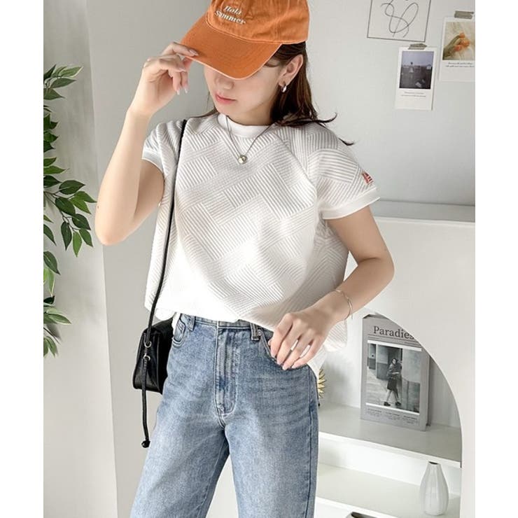 《JaVa ジャバコラボ》大人の上級見え。斜めストライプ柄ラグランTee[品番：WZ000004658]｜Classical Elf （クラシカルエルフ）のレディースファッション通販 ...