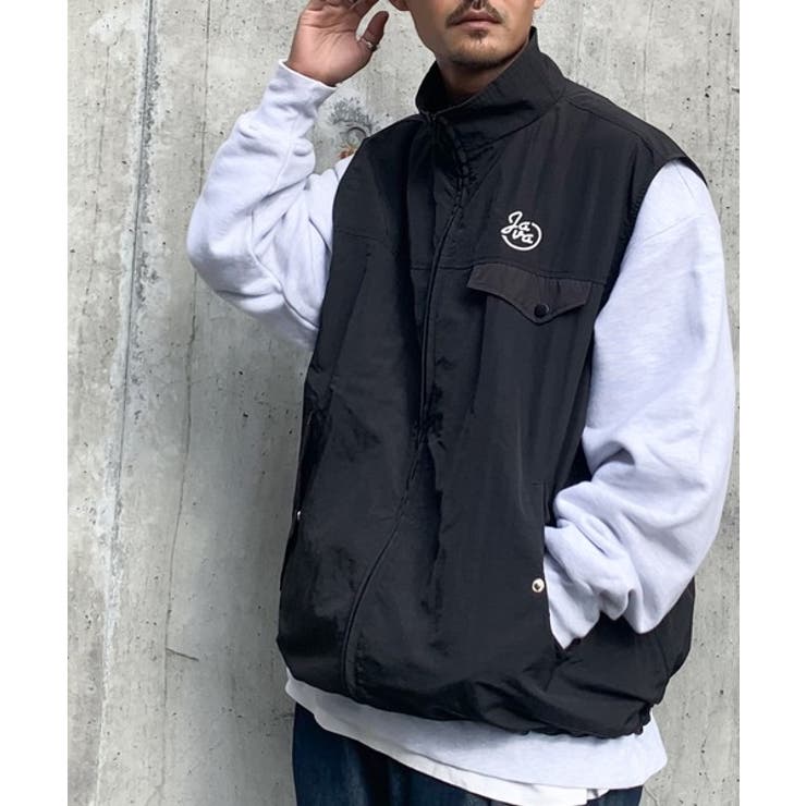 《JaVa ジャバコラボ》大人カジュアル フラップポケットナイロンジップベスト[品番：WZ000004983]｜Classical Elf Men（クラシカルエルフ メン）のメンズファッション ...