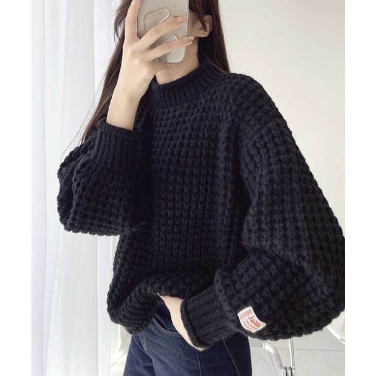 《JaVaジャバ コラボ》着回し力抜群！ボトルネックショート丈ニット[品番：WZ000004739]｜Classical Elf （クラシカルエルフ）のレディースファッション通販 ...