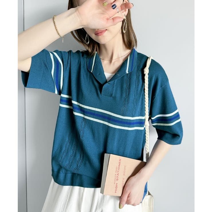 《JaVaジャバ 別注》大人のヴィンテージライク。レトロボーダーニットトップス[品番：WZ000004668]｜Classical Elf （クラシカルエルフ）のレディースファッション通販 ...