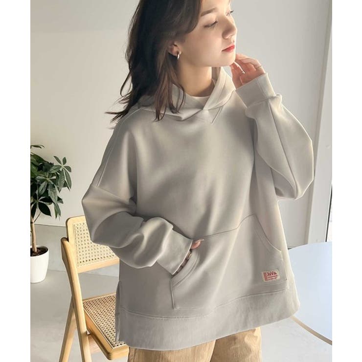 《JaVaジャバ コラボ》大人カジュアル。ダンボールニットリブパーカー[品番：WZ000004484]｜Classical Elf （クラシカルエルフ）のレディースファッション通販 ...