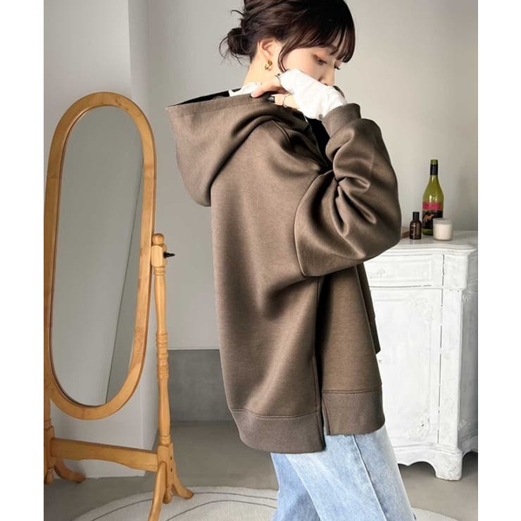 《JaVaジャバ コラボ》大人カジュアル。ダンボールニットリブパーカー[品番：WZ000004484]｜Classical Elf （クラシカルエルフ）のレディースファッション通販 ...