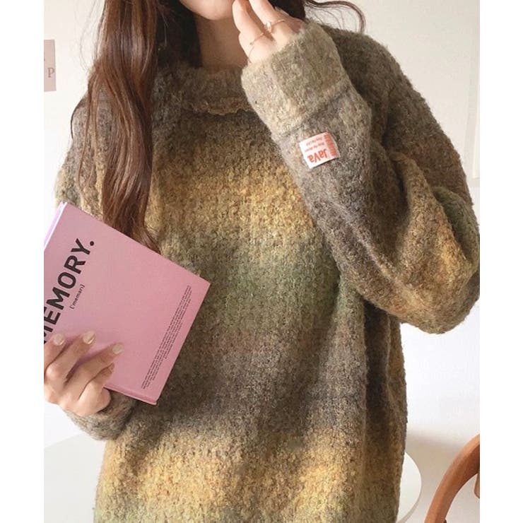 《Javaジャバコラボ》大人配色グラデーションクルーネックニット[品番：WZ000004860]｜Classical Elf Men（クラシカルエルフ メン）のメンズファッション通販 ...