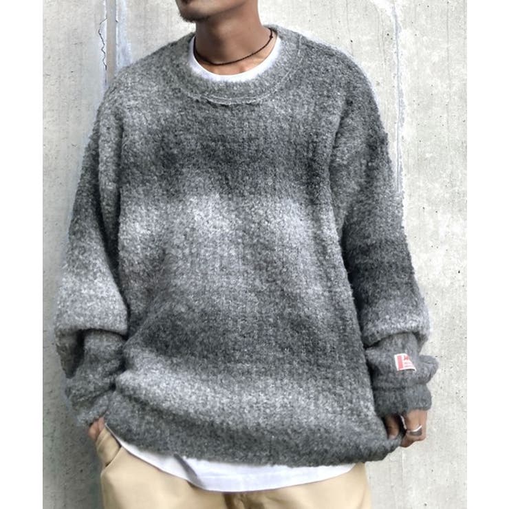 《Javaジャバコラボ》大人配色グラデーションクルーネックニット[品番：WZ000004860]｜Classical Elf Men（クラシカルエルフ メン）のメンズファッション通販 ...