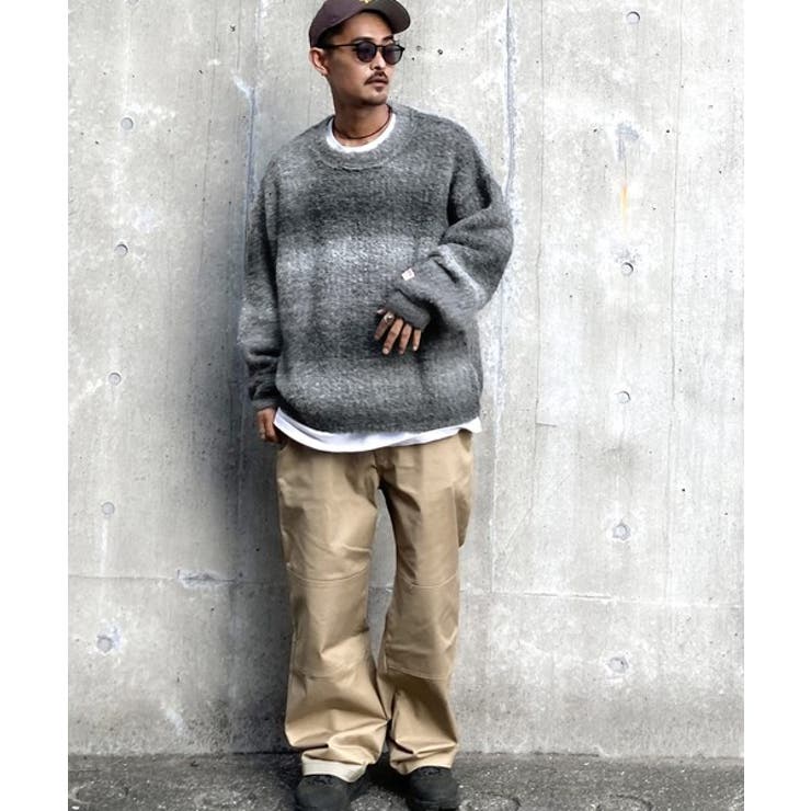 《Javaジャバコラボ》大人配色グラデーションクルーネックニット[品番：WZ000004860]｜Classical Elf Men（クラシカルエルフ メン）のメンズファッション通販 ...