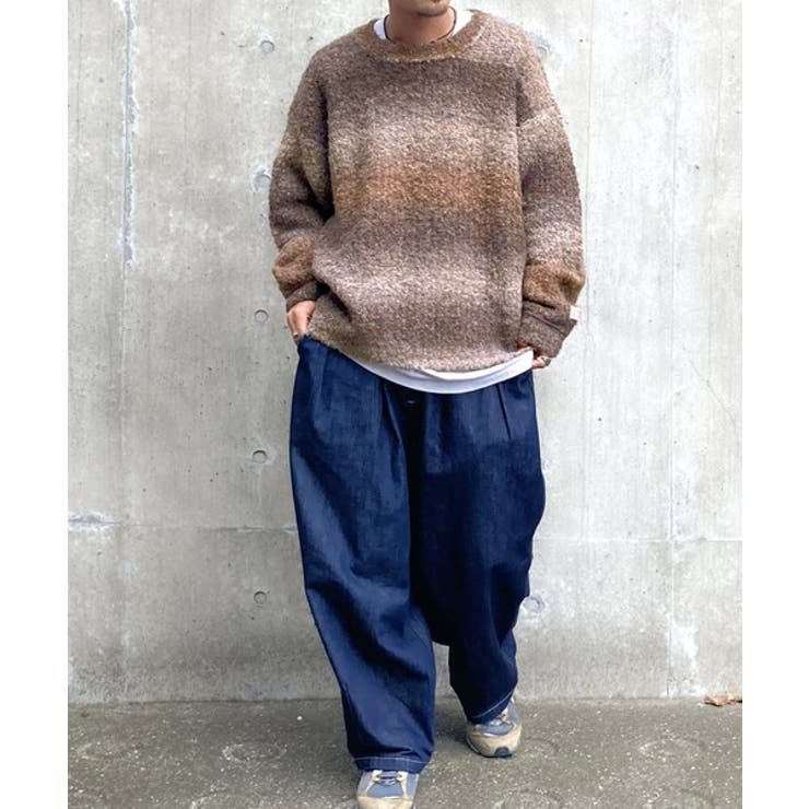 《Javaジャバコラボ》大人配色グラデーションクルーネックニット[品番：WZ000004860]｜Classical Elf Men（クラシカルエルフ メン）のメンズファッション通販 ...