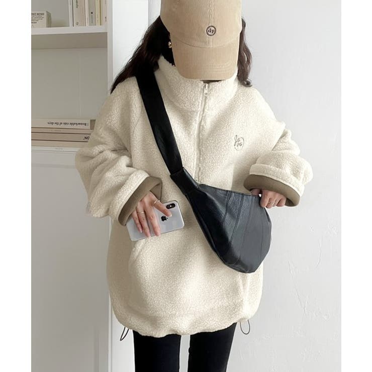 あったか素材でほっこり。JAVA刺繍ボアフリースハーフジップPO[品番：WZ000004754]｜Classical Elf （クラシカルエルフ）のレディースファッション通販｜SHOPLIST ...