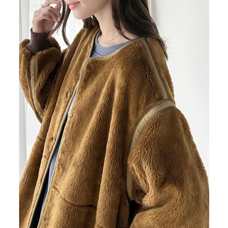 《Javaジャバコラボ》別格、大人コーデ。ファーブルゾンアウター[品番：WZ000004900]｜Classical Elf （クラシカルエルフ）のレディースファッション通販｜SHOPLIST ...