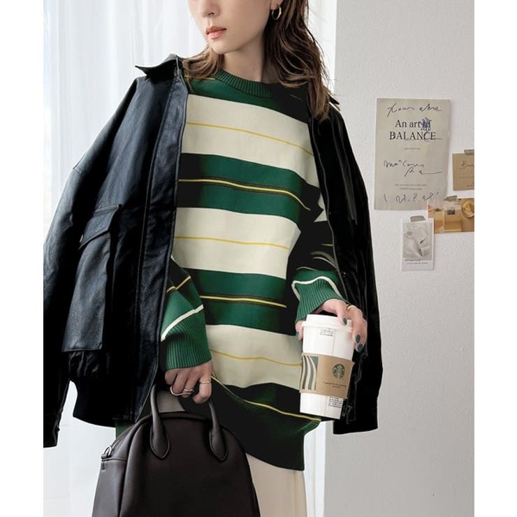 《JaVaジャバ コラボ》レトロ魅せ。マルチボーダーオーバーサイズニット[品番：WZ000004460]｜Classical Elf Men（クラシカルエルフ メン）のメンズファッション通販 ...