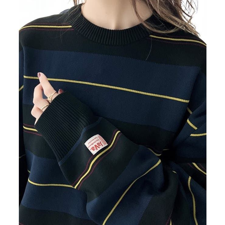 《JaVaジャバ コラボ》レトロ魅せ。マルチボーダーオーバーサイズニット[品番：WZ000004460]｜Classical Elf Men（クラシカルエルフ メン）のメンズファッション通販 ...