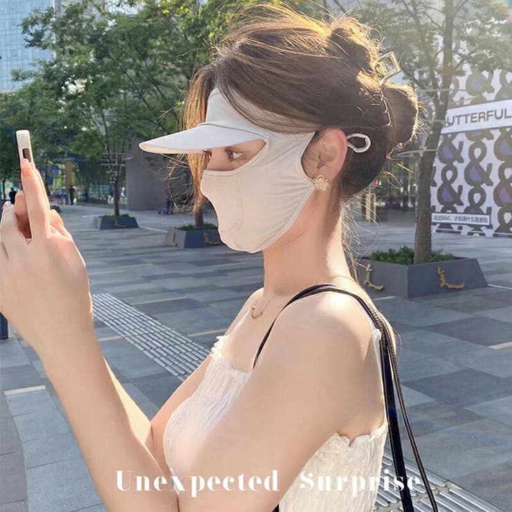フェイスカバー uvカット つば付きフェイスマスク[品番：COCW0005327]｜COCOMOMO（ココモモ）のレディースファッション通販｜SHOPLIST（ショップリスト）