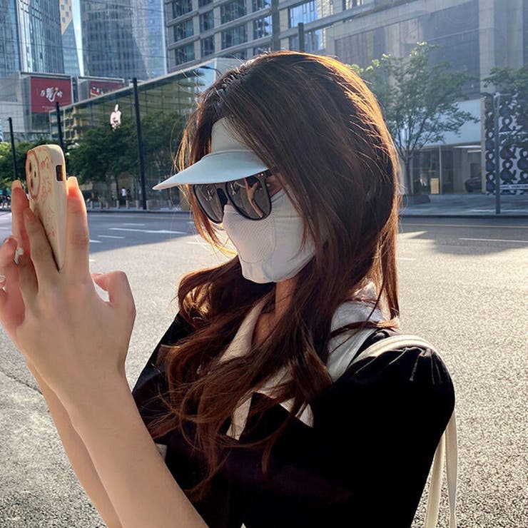 フェイスカバー uvカット つば付きフェイスマスク[品番：COCW0005327]｜COCOMOMO（ココモモ）のレディースファッション通販｜SHOPLIST（ショップリスト）