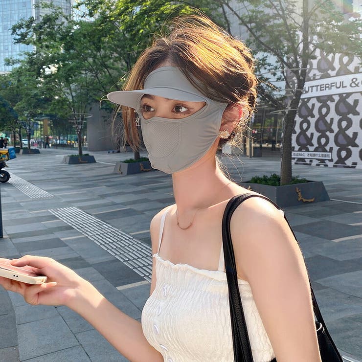 フェイスカバー uvカット つば付きフェイスマスク[品番：COCW0005327]｜COCOMOMO（ココモモ）のレディースファッション通販｜SHOPLIST（ショップリスト）