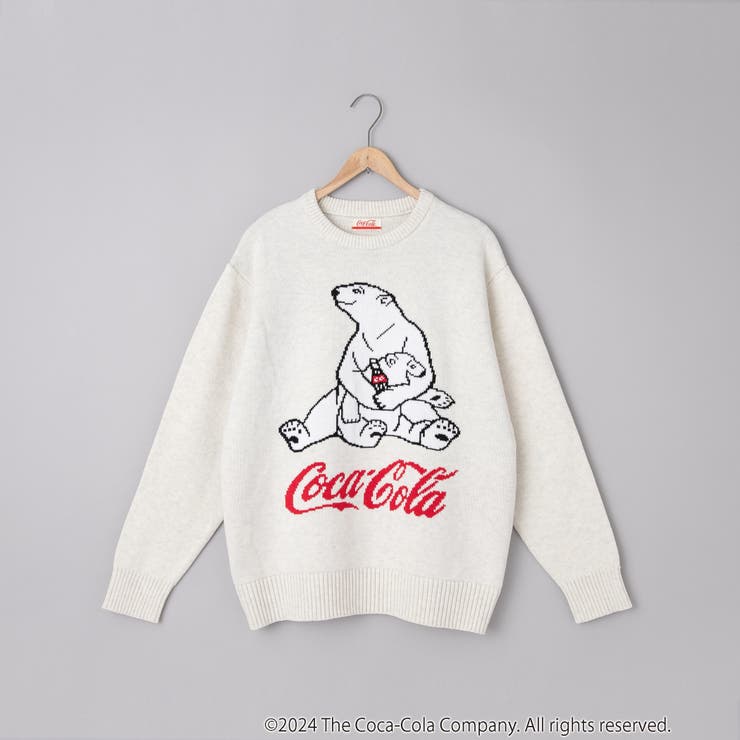 Coca-Cola ポーラーベアージャガードクルーニット[品番 Coca-Cola ポーラーベアージャガードクルーニット[品番