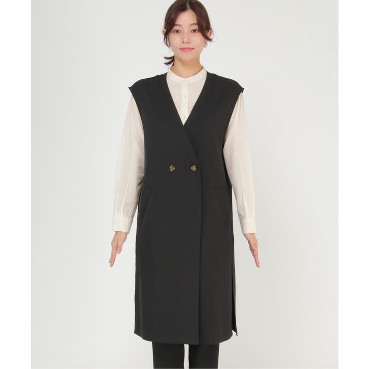 軽量ダブルジレ[品番：IKAW0015821]｜ikka （イッカ）のレディースファッション通販｜SHOPLIST（ショップリスト）