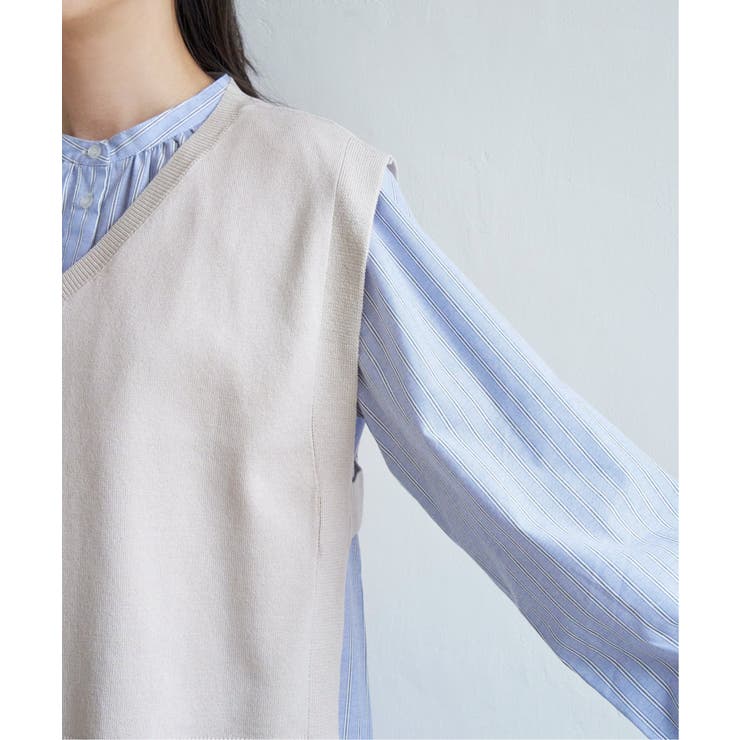 【2点セット】ニットベストシャツワンピセット[品番：IKAW0018196]｜ikka （イッカ）のレディースファッション通販 ...