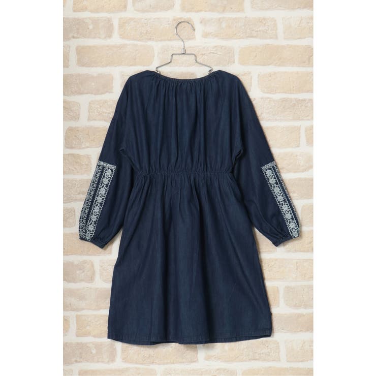 【キッズ】花刺繍ワンピース（110~140cm）[品番：IKAW0006381]｜ikka （イッカ）のキッズファッション通販｜SHOPLIST（ショップリスト）