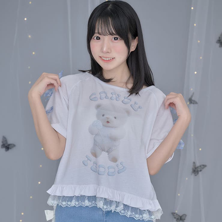 ilililクマのエケチェンTシャツ 全1色 Tシャツ[品番：PBIW0003115]｜ililil（イルイルイル）のレディースファッション通販｜SHOPLIST（ショップリスト）