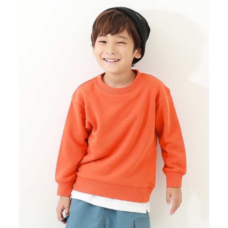 無地 ソリッドカラー スウェットトレーナー[品番：VR000009569]｜devirock（デビロック）のキッズファッション通販｜SHOPLIST（ショップリスト）