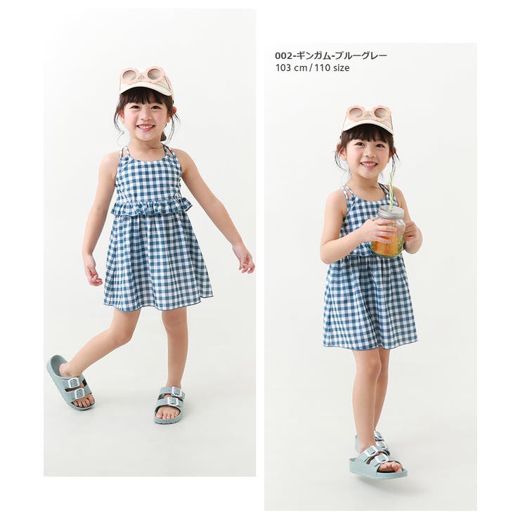キャミワンピース風水着 子供服 キッズ 女の子 水着・プールグッズ[品番：VR000009743]｜devirock（デビロック）のキッズファッション通販｜SHOPLIST（ショップリスト）