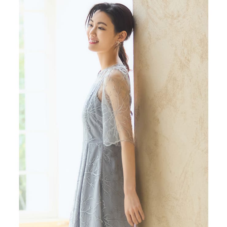 パーティードレス ワンピース 総レース 結婚式[品番 パーティードレス ワンピース 総レース 結婚式[品番