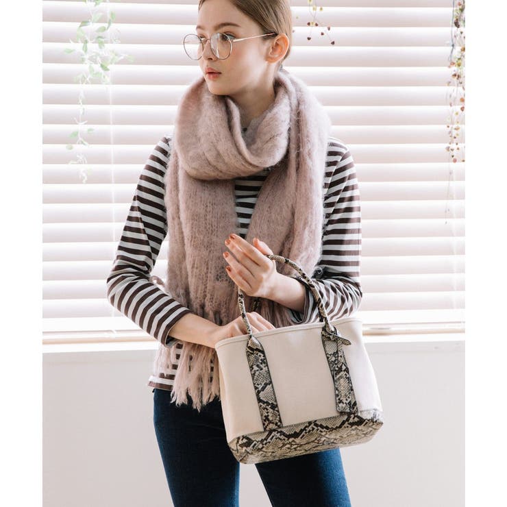 【キャンバス×合皮S】 パーテーションキャンバストートバッグ[品番：UBOW0009461]｜UNBILLION（アンビリオン）のレディースファッション通販｜SHOPLIST（ショップリスト）