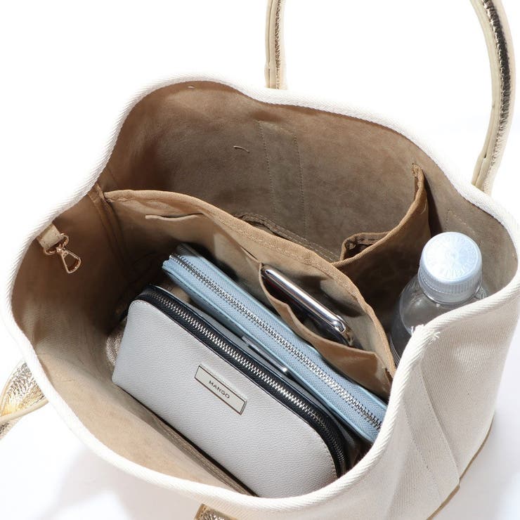 【キャンバス×合皮S】 パーテーションキャンバストートバッグ[品番：UBOW0009461]｜UNBILLION（アンビリオン）のレディースファッション通販｜SHOPLIST（ショップリスト）