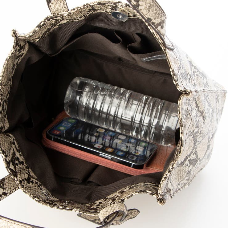 カシュカシュ cachecache / パイソン柄手提げトートS[品番：UBOW0009472]｜UNBILLION（アンビリオン）のレディースファッション通販｜SHOPLIST（ショップリスト）