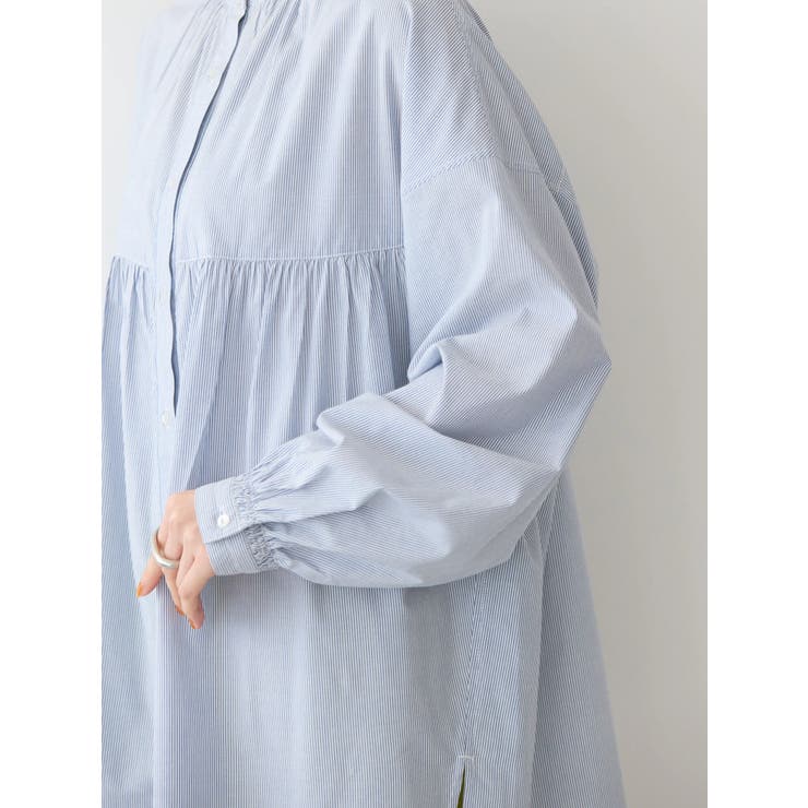 サラックール/UVカットフリルシャツチュニック[品番 サラックール/UVカットフリルシャツチュニック[品番
