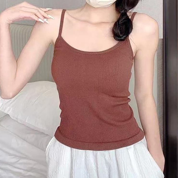 パット付きキャミソール ブラトップ【韓国ファッション】【春夏新商品】[品番：ZJ000021322]｜Girly Doll（ガーリードール）のレディースファッション通販｜SHOPLIST ...