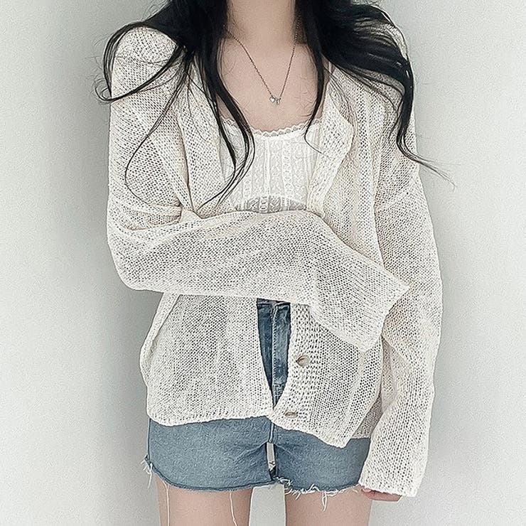 2WAYカーディガン【韓国ファッション】【春夏新商品】[品番：ZJ000020670]｜Girly Doll（ガーリードール）のレディースファッション通販｜SHOPLIST（ショップリスト）