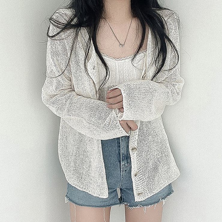 2WAYカーディガン【韓国ファッション】【春夏新商品】[品番：ZJ000020670]｜Girly Doll（ガーリードール）のレディースファッション通販｜SHOPLIST（ショップリスト）