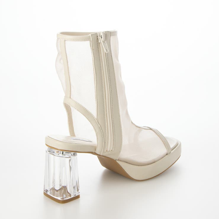 クリアヒールチュールブーツ[品番：EVOW0001041]｜EVOL（イーボル）のレディースファッション通販｜SHOPLIST（ショップリスト）