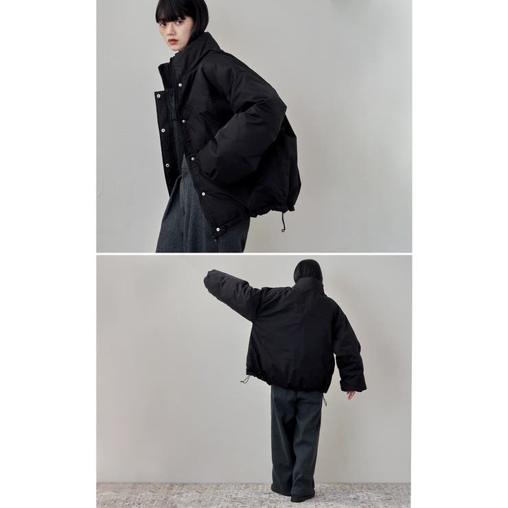 etoll エトル ナイロンビッグスタンドジャケット[品番：FT000010797