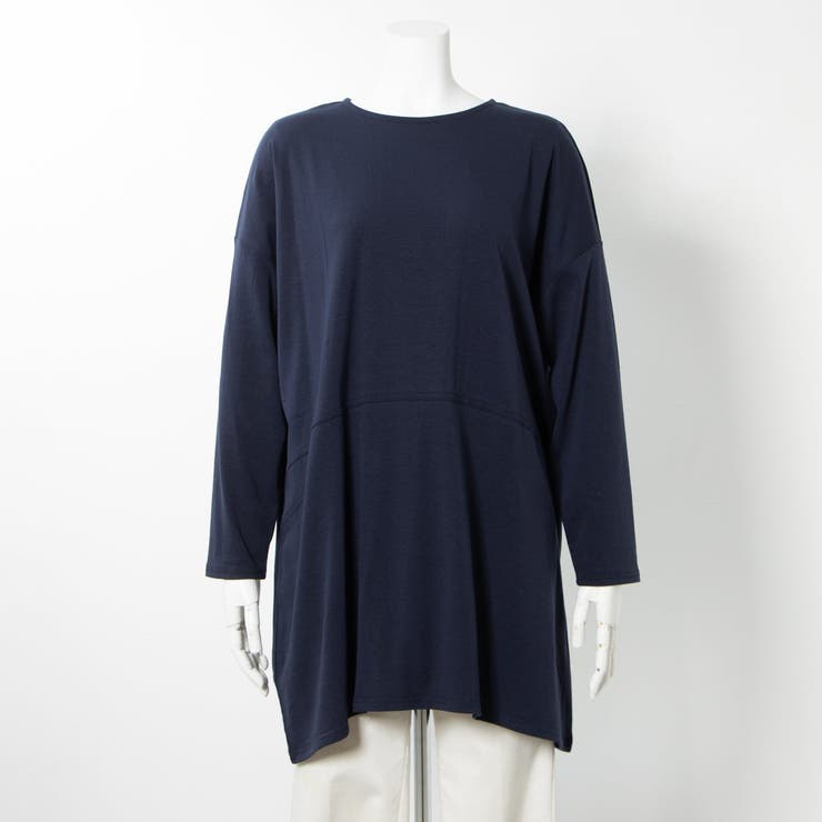 【FINE】【Bella signora】切替え長袖カットソーチュニック[品番：FINW0004710]｜FINE （ファイン）のレディース ...