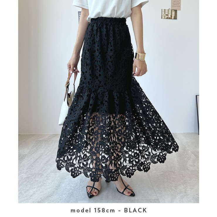 スカート フラワー フレア[品番：FI000008372]｜futier land（フューティアランド）のレディースファッション通販 ...