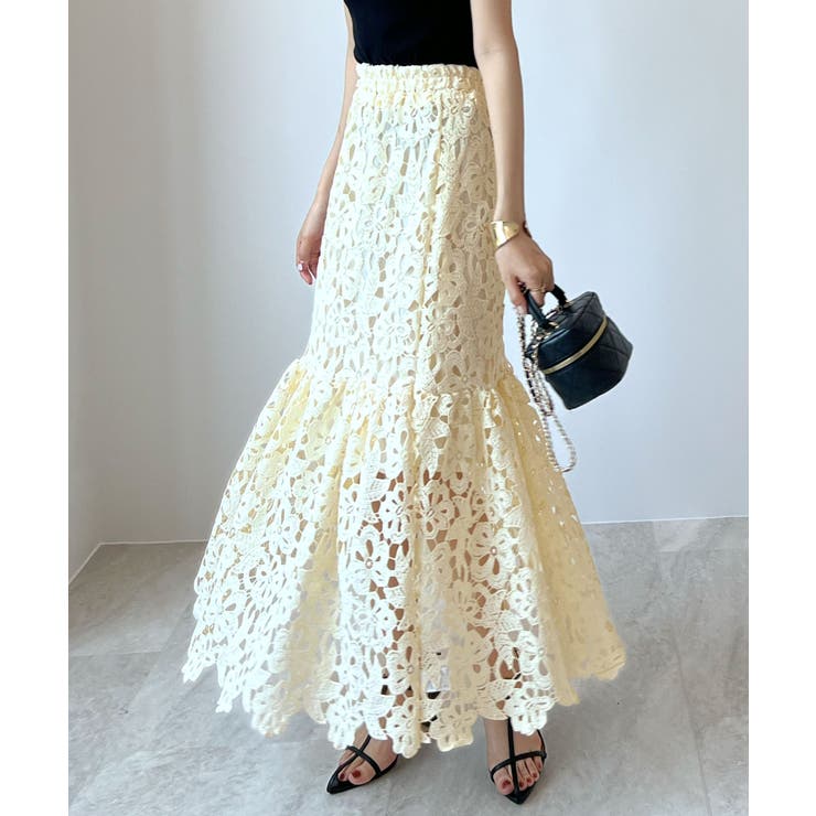 スカート フラワー フレア[品番：FI000008372]｜futier land（フューティアランド）のレディースファッション通販 ...