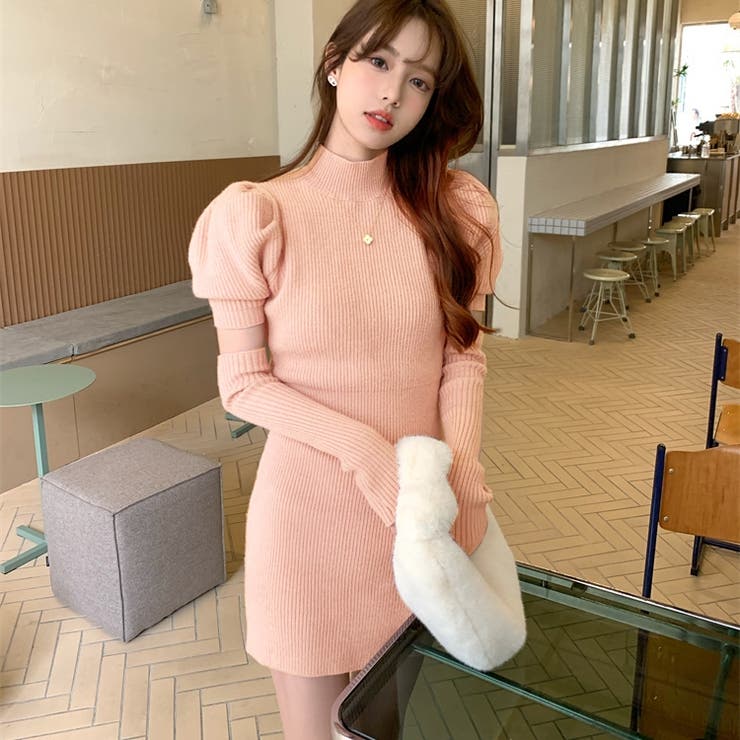 アームカバー付 サマーニットミニワンピース 10043[品番：XB000010387]｜G&L Style（ジーアンドエルスタイル）の ...